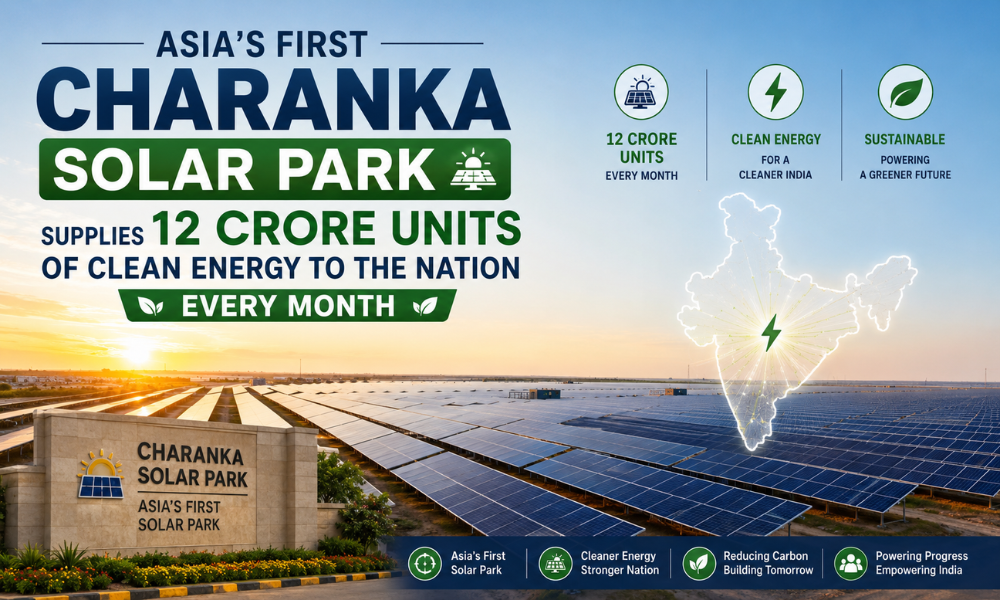 Asia's First Charanka Solar Park Supplies 12 Crore Units of Clean ...